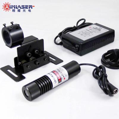 China 635nm 20mW 2.5mmx10m@5m Red Line Laser Projector Generator With Mount And Power Adapter For Industrial Alignment Positioning for sale