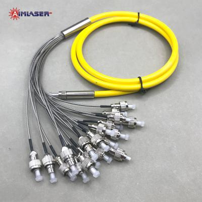 China SM/MM/PM Multi Cores Armored Fiber Optic Branch Jumper with FC/PC FC/APC SMA905 Connector Fiber Patch Cord for sale