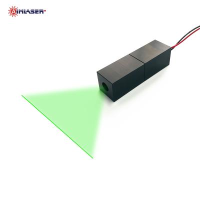 China 520nm 50mW Powell Lens Uniform Line Laser Module For Machine Vision Laser 3D Scanning Robot Automation System for sale