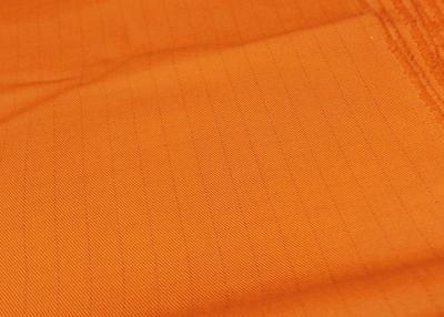 Cina ROHS alkali resistance Orange Twill Anti Static Fabric For Flame Retardant in vendita