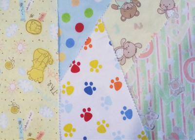 Cina SGS 100% Cotton Flannel Printed Fabric Flannel Pajamas Fabric 200g/m2 in vendita