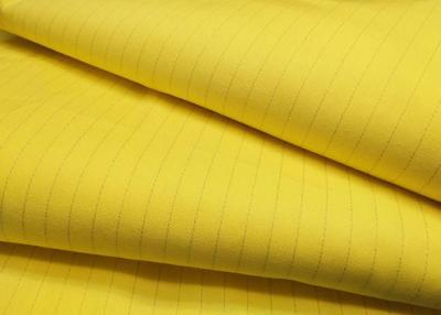 Cina EN1149  Grid Uniform Cloth Cotton Anti Static Fabric 260gsm For Workwear in vendita