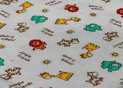 Cina 150-200g/m2 Flannel Cotton Fabric Print Cloth 100% Cotton Accept Customization in vendita