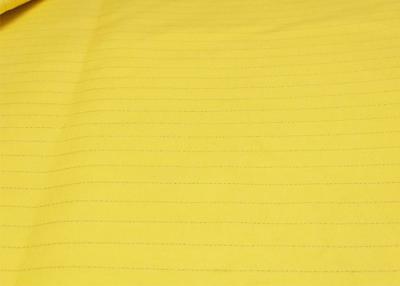 中国 Yellow Strip Cloth 270GSM  Antistatic ESD Fabrics Shrink Resistant 販売のため