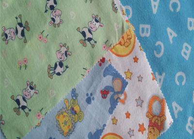 Cina Flanella di cotone stampata tessuto leggero della lettiera del bambino del tessuto della flanella della saia in vendita