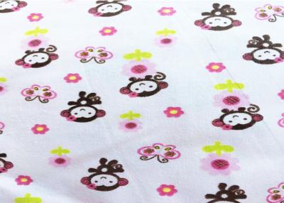 Cina La flanella di cotone sveglia del panno 150GSM dei bambini del modello di progettazione ha stampato il tessuto di tintura del tessuto in vendita