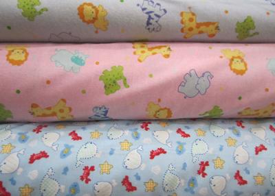 Cina Il cotone puro ha stampato il tessuto di cotone della flanella per i pigiami in vendita