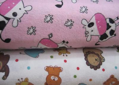 Cina tessuto stampato su ordinazione 100% della flanella del panno della flanella di cotone 150gsm in vendita