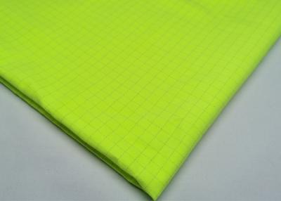 Cina Tessuto giallo fluorescente 100% del tessuto della maglia di sicurezza del cotone per la maglia d'avvertimento in vendita