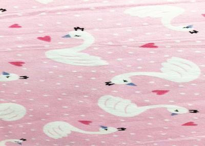 Cina Tessuto animale stampato puro della flanella del fumetto per la coperta del bambino in vendita