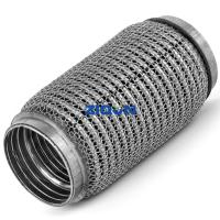 China Inner Braid SCANIA 102mm 8708920000 Interlock Flex Pipe for sale