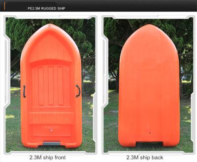 China 2.3M Small PE Plastic Fishing Boat Pontoon Boat for sale