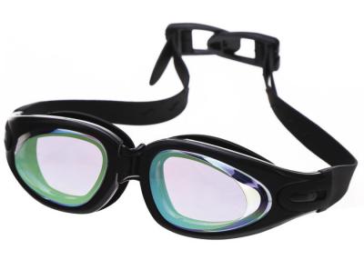 China Waterproof Men Silicone Swimming Goggles Laxtex Free UV-shield for sale