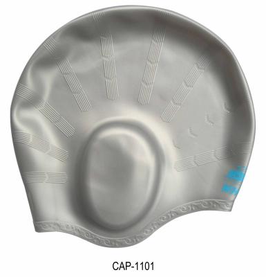 China Personalised Ear Protection Swimming Cap Waterproof Swim Caps For Long Hair for sale