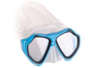 China Double Injection Scuba Diving Mask One Piece Tempered Glass Lens for sale