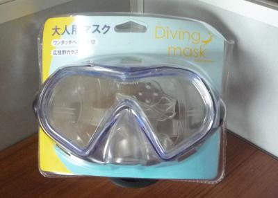 China Blue Water Sports Diving Equipment Dive Mask Swimming Goggles Silicone Strap for sale