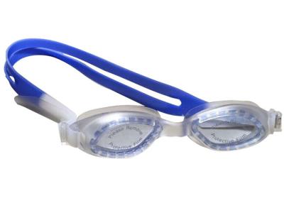China Eco-friendly Blue Racing Swimming Goggles with Protective Film for sale