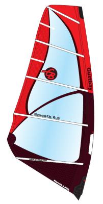 China Smooth 6.5 X-ply Freeride Wind Surf Sail 5-batten Durable Dacron Intermediate Play Sail for sale