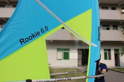 China Cheap Small Size Blue / Yellow Wind Surf Sail Rookie 2.0 Environment Friendly and Poison Free for Children for sale