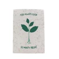 China Recycled Seed Paper That Grows Embedded Flower Seed Paper Invitations for sale