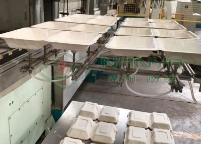 China Sugarcane Bagasse Tableware Pulp Molded Machine With Robot Arm for sale