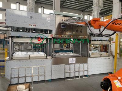 China Full Auto Paper Pulp Plate Making Machine / Paper Meal Box Making Machine for sale