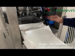 Laboratory machine for testing pulp molded products