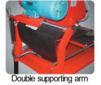 China Stablility Working Diamond Core Cutting Machine , Rock Core Saw Machine Red for sale