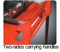 China Stablility Working Diamond Core Cutting Machine , Rock Core Saw Machine Red for sale