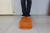 China Strong Temperature Resistant Drill Core Boxes / Plastic Drill Core Trays Orange for sale