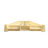 China 49mm Size Core Sample Mining Core Boxes For NQ Core Storage Light Yellow for sale