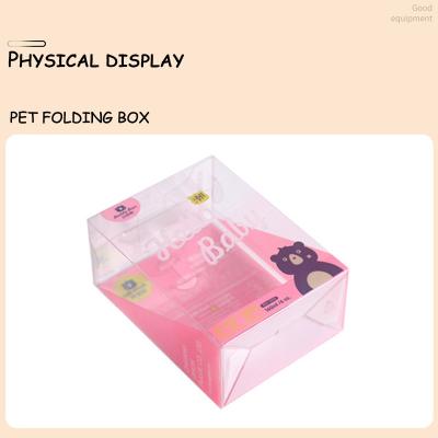 China Customized Plastic Cosmetics Container PET Folding Box Beauty Packaging Ersonal for sale