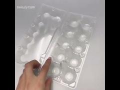 PET / PLA Thickening Blister Packaging Tray Customer Clear Plastic For Eggs