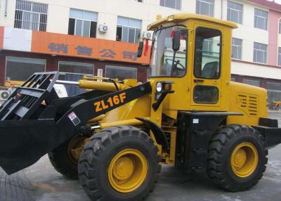 China mini ZL16F cargador de la rueda de la parte frontal de 4WD con 1,6 el cubo clasificado de CBM de la capacidad 0,8 de la tonelada en venta