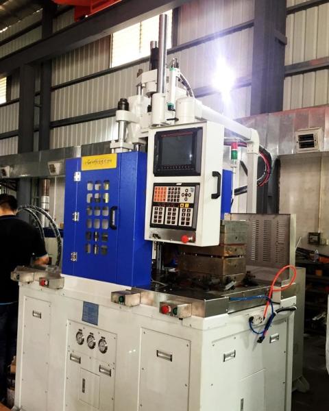 Quality 120T Double Slide Table Vertical Injection Molding Machine For High Volume Production for sale