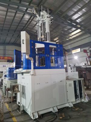 China Rotary Table Vertical Injection Molding Machine with 250T Clamping Force 929 cm³ Theoretical Shot Volume and 285 g/s Injection Rate for sale