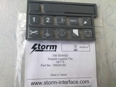 China 75709001 Keyboard Silkscreen storm-interface 70e00103 is a part of the XLC7000 for sale