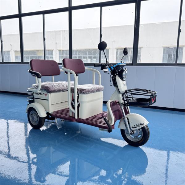 Quality OEM Semi Open Electric Mobility Scooter with 500W Sine Wave Motor, Thickened Manganese Steel Rim, and Spacious Rear Cargo Box for sale