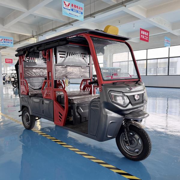 Quality 4 Seat Electric Tuk Tuk Enclosed Cabin Passenger Tricycle For Urban & Tourist Transport for sale