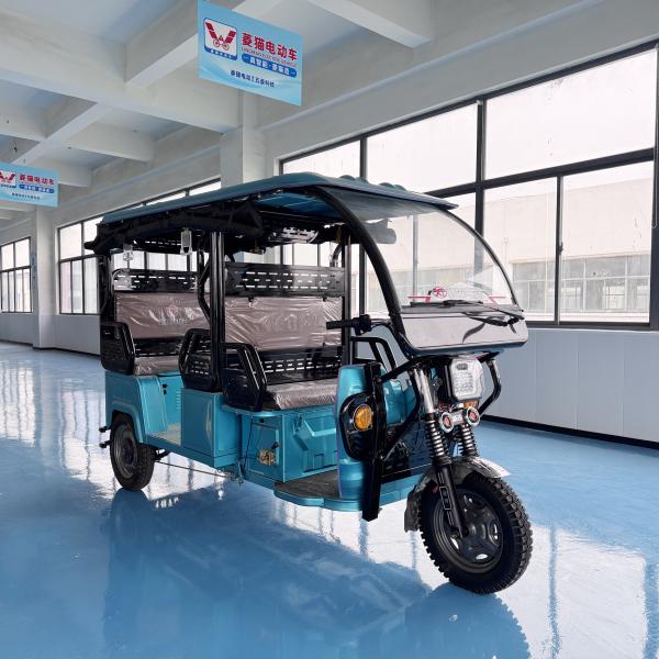 Quality 4 Passenger Electric Tricycles 80 Km Customized Design Comfortable Transport for sale