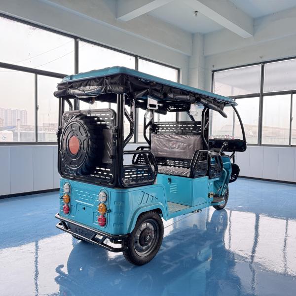 Quality 4 Passenger Electric Tricycles 80 Km Customized Design Comfortable Transport for sale