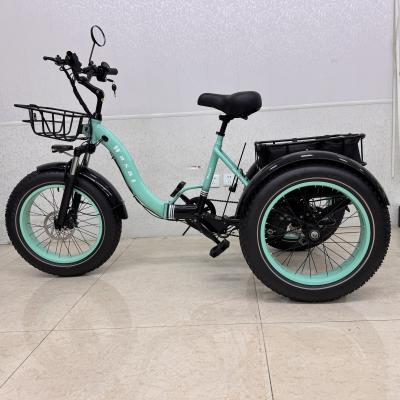 China 500W Motor Lightweight Electric Tricycle For Adults  High Carbon Steel Frame for sale