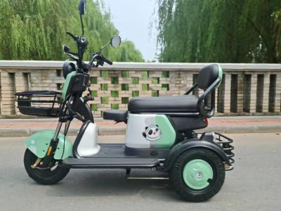 China Leisure 3-Wheel Mobility Electric Tricycle with Hydraulic Front Fork, 300-8 Tubeless Iron Wheel, and 50-60km Driving Range for sale