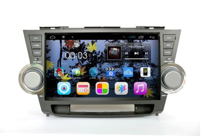 China Android 4.4.1 Quad-core Car GPS Navigation System, for Toyota Highlander , Builtin 16G Flash & WIFI , Support 4G dongle for sale