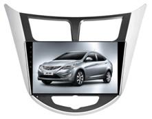 China Android 4.4.1 Quad-core Car GPS Navigation System, for Hyundai Verna/Solaris, Builtin 16G Flash & WIFI & 4G dongle for sale