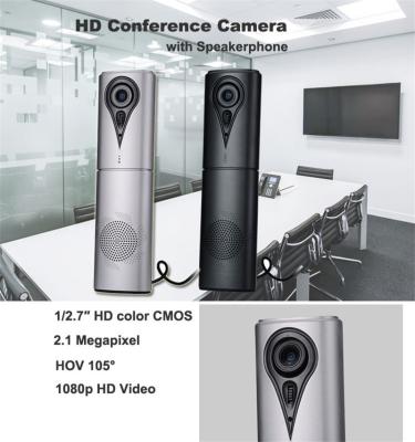 China Full HD Auto Fixed Focus 1080P USB2.0 Video Conference Camera with Speaker & Mic 105° Wide Angle For Video Conferencing for sale
