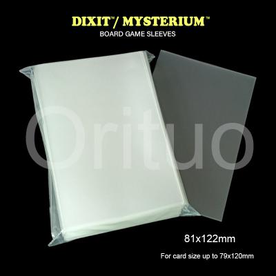 중국 광택이 없는 Dixit 신비한 카드 소매는 크기 81x122mm를 가진 비 섬광을 맑게 합니다 판매용
