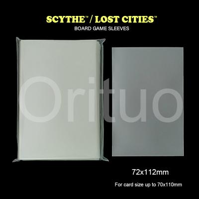 Cina Scythe / Lost Cities Card Sleeves 72x112mm Matte Trasparente Antiriflesso in vendita