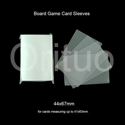 China Clear Board Game Sleeves Non Glare 44x67mm Cpp Matte Card Sleeves for sale