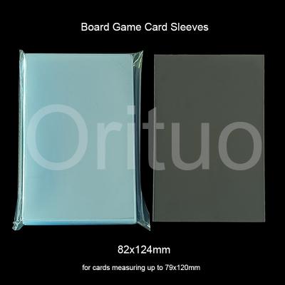 China Clear Cpp Playing Large Card Sleeves 82x124mm For Board Game SGS for sale